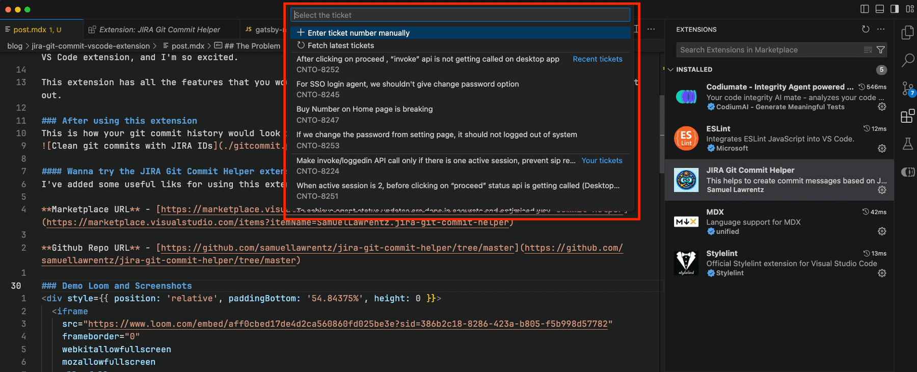 Samuel Lawrentz | Supercharge your Git Workflow with the Jira-Git ...